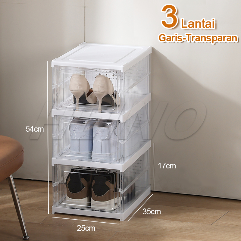 Jual 【Tidak Perlu Menginstal】HEINO Kotak Sepatu Plastic Sneaker ...