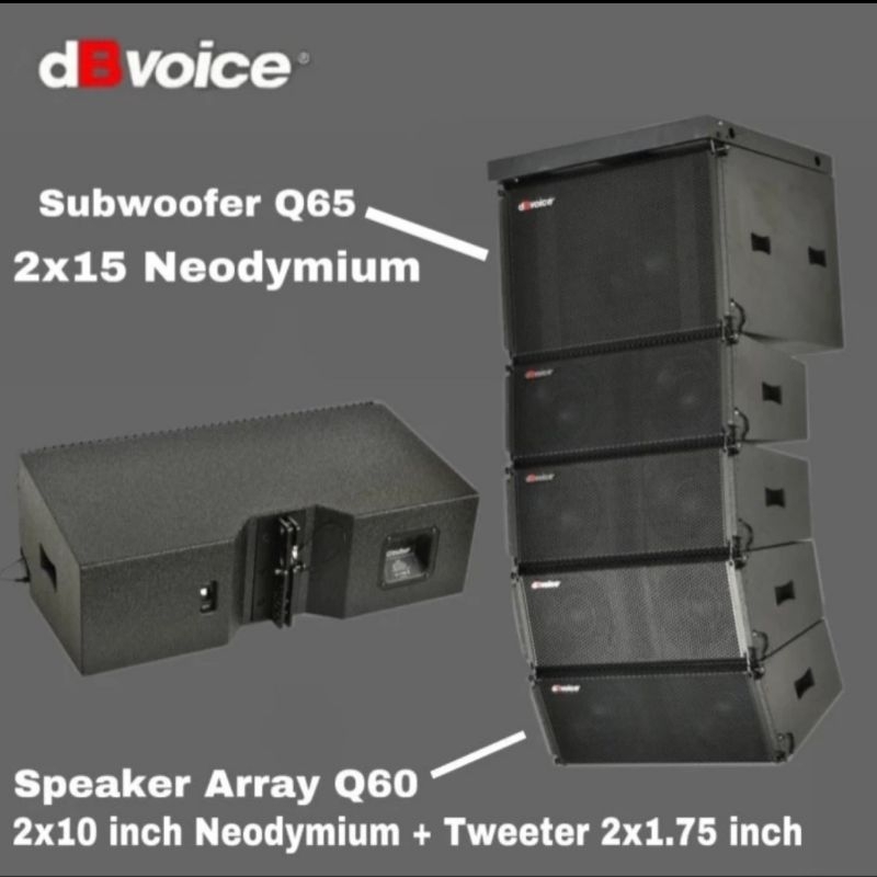 Jual Flying Subwoofer Line Array dbVoice Q65 Original 2x 15 inch ...