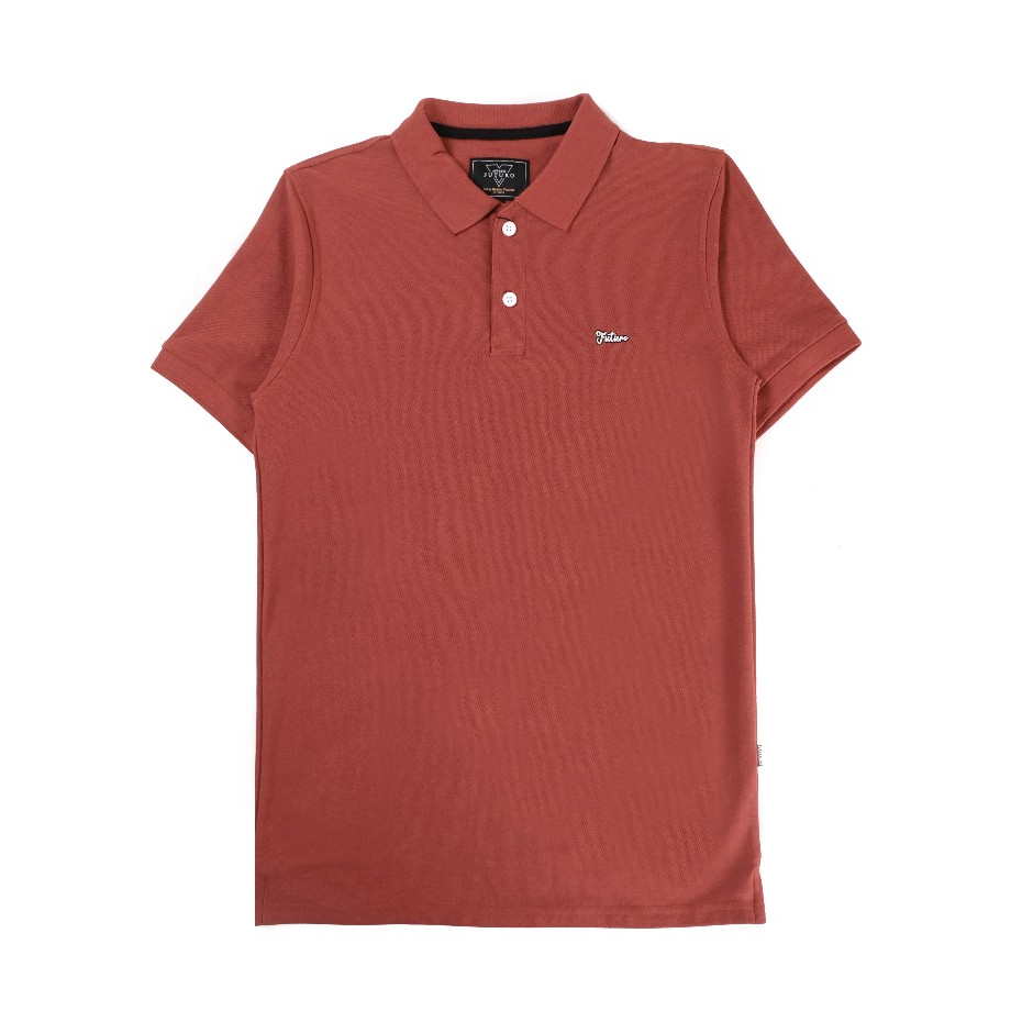 Jual Kaos Polo Shirt Pria Arabian Merah Bata Kaos Kerah Polos Cotton ...