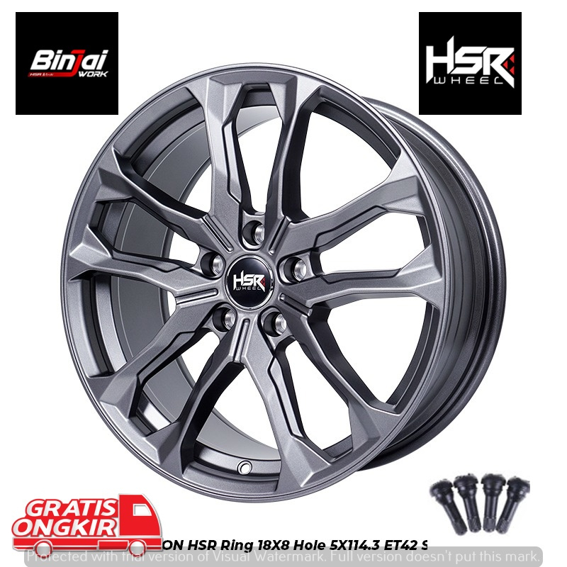 Jual velg hsr wangon ring 18x8 h5x114,3 cocok di mobil xpander innova brv hrv | Shopee Indonesia