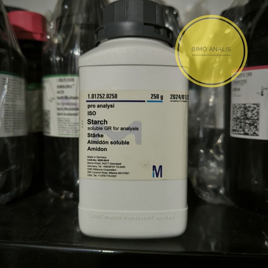Jual STARCH Soluble Pro Analysi Merck 101252 | Amylum | Amilum Repack ...