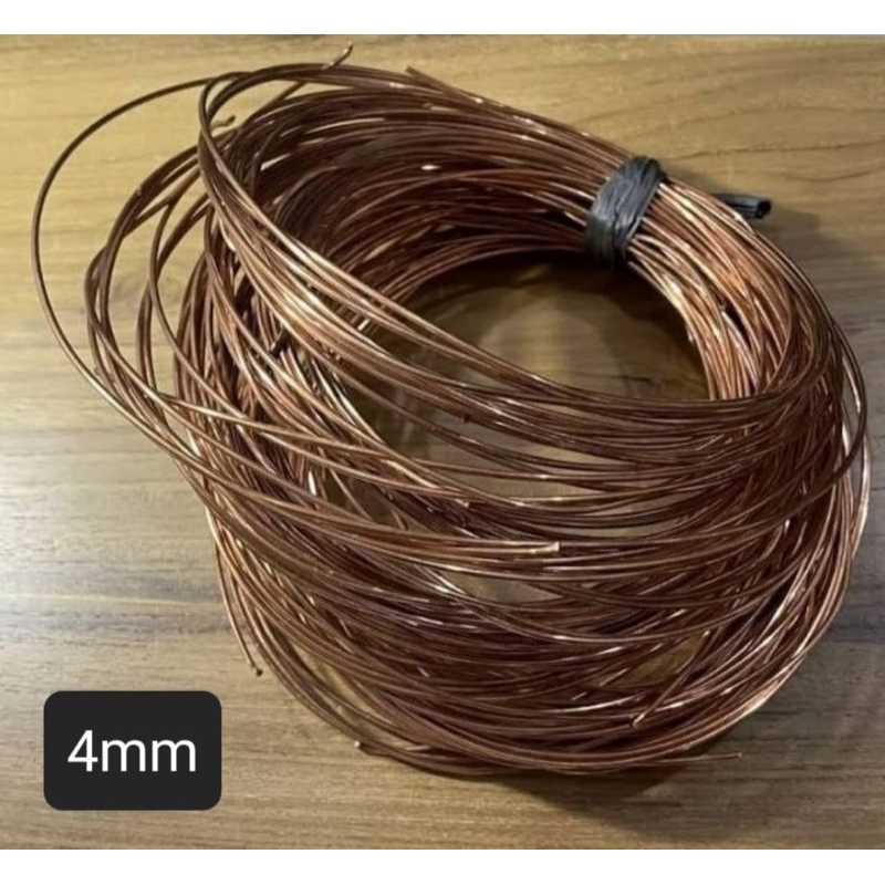 Jual kawat BC 4mm Kabel BC 4mm Tembaga Asli (Harga Permeter) | Shopee ...
