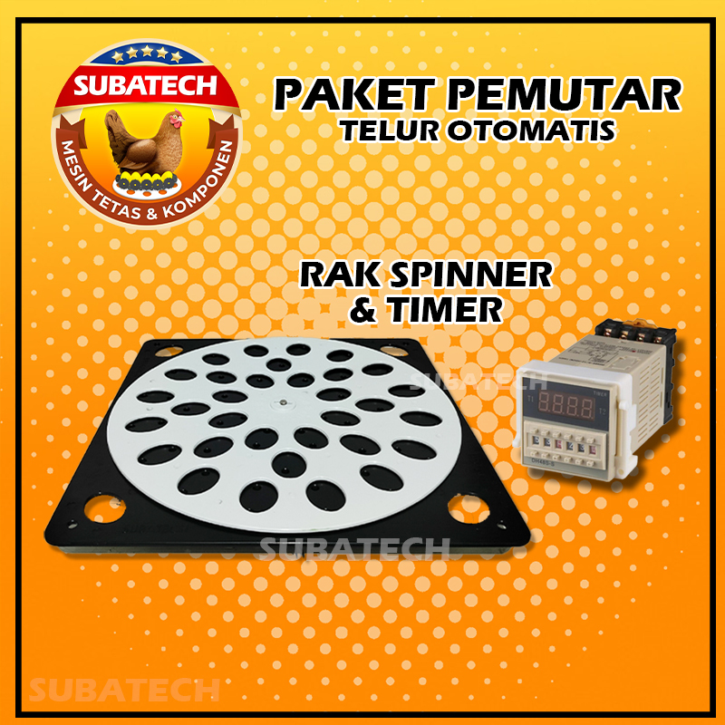 Jual Paket Pemutar Otomatis Rak Spinner kap. 36 untuk Mesin Tetas Telur ...