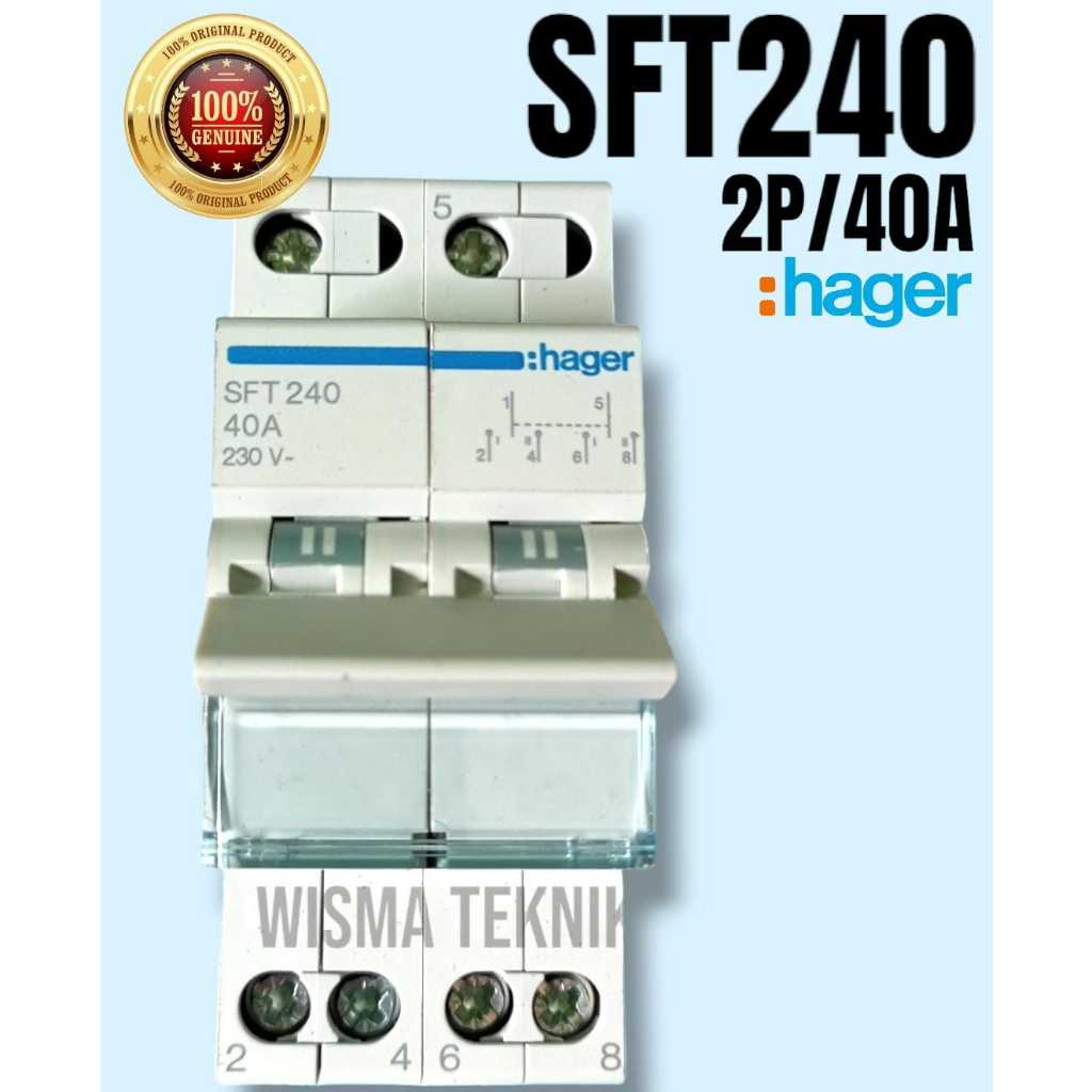 Jual COS/CHANGE OVER SWITCH/OHM SAKLAR HAGER 2P 40A TYPE SFT240 ...