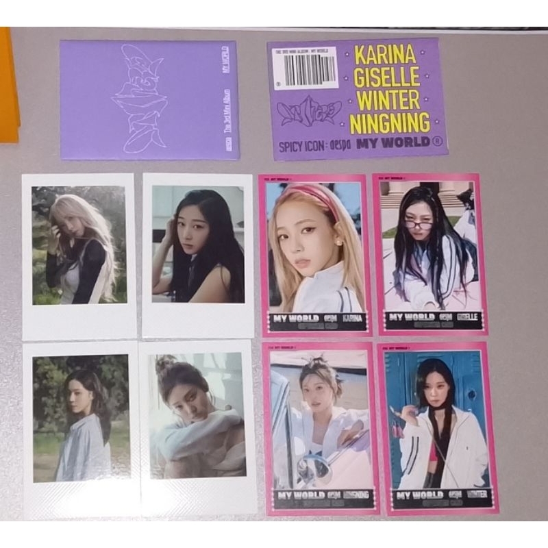 Jual Aespa Armageddon Zine Drama My World Karina Ningning Superstar