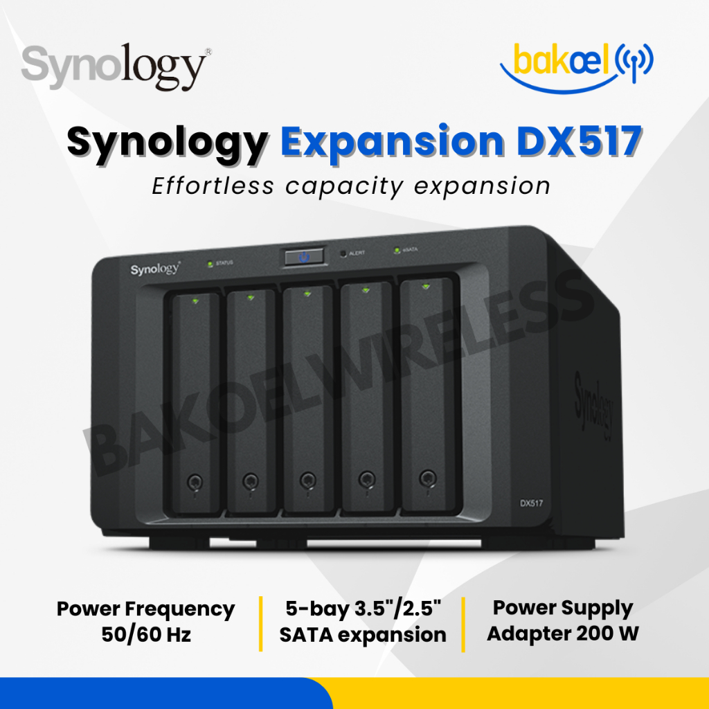 Jual Synology DiskStation DX517 5-Bay NAS Server Expansion Unit DX 517 | Shopee Indonesia