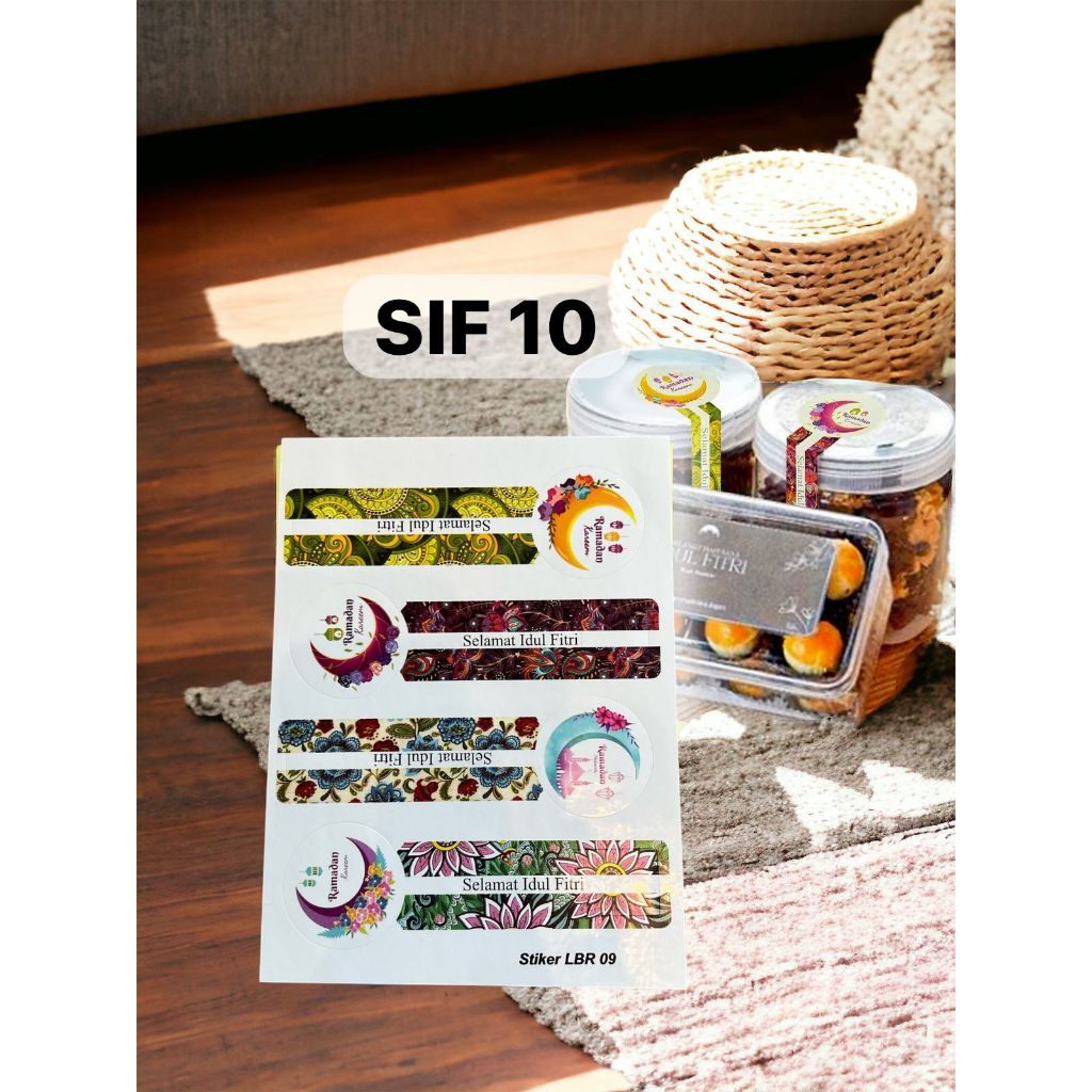 Jual Stiker Sticker hiasan dus box kotak toples lebaran Idul Fitri ...
