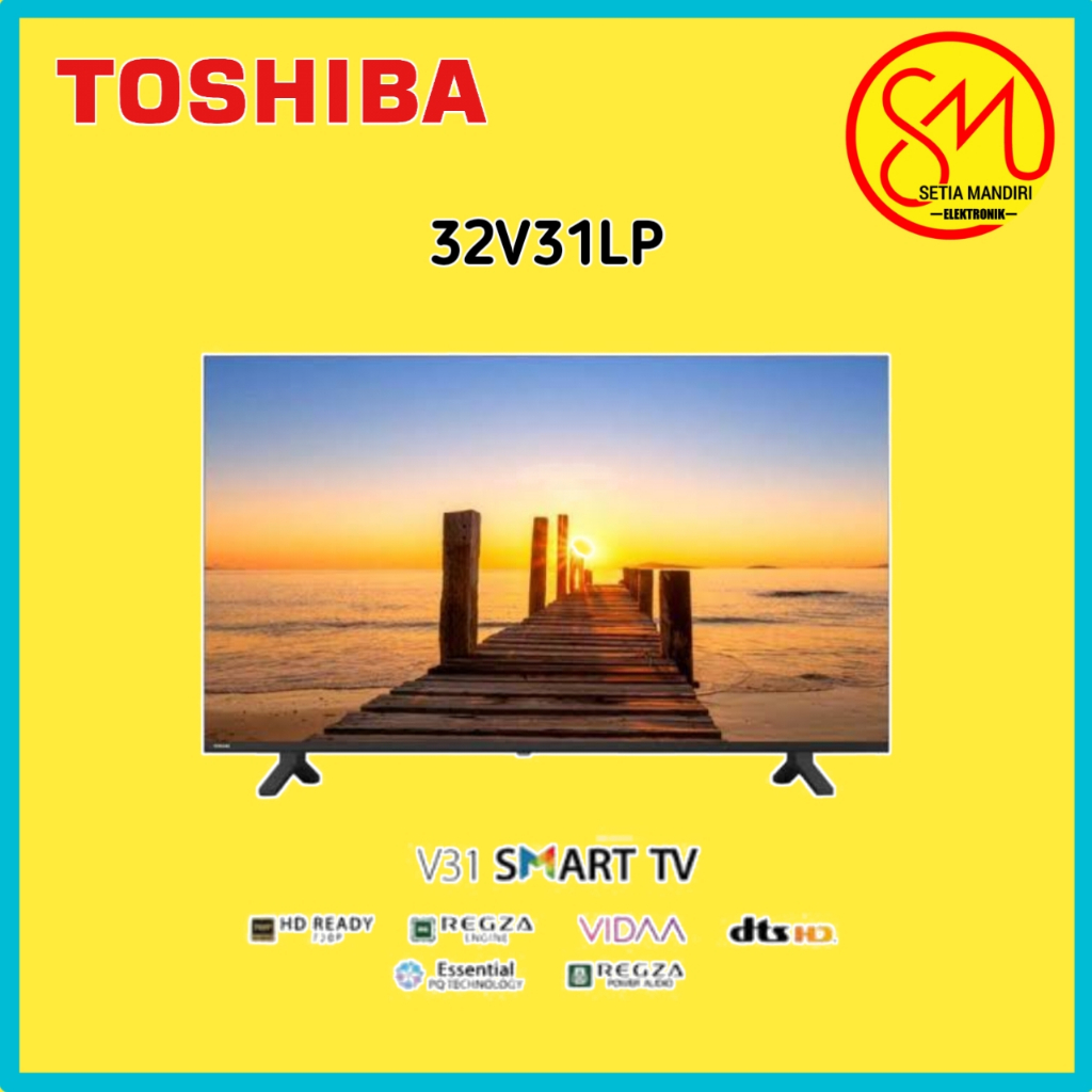Jual TOSHIBA Smart TV LED 32 Inch HD Ready Digital DVB-T2 Dolby Audio WiFi 32V31LP | Shopee ...