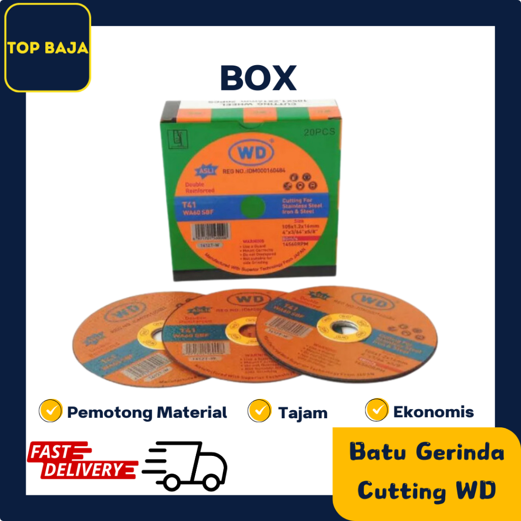 Jual Cutting WD Batu Gerinda BATU POTONG GURINDA 4 X 1,2 CUTTING WHEEL ...
