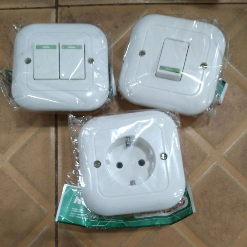 Jual Saklar engkel saklar seri stop kontak inbow tanam orenchi di kota ...