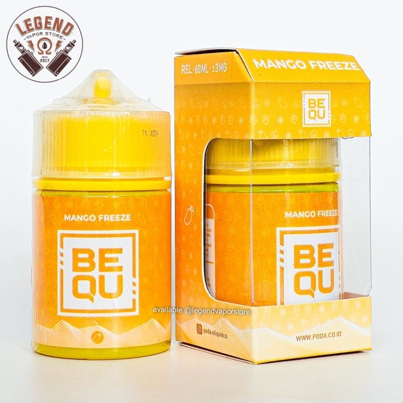 Jual FREEBASE - LIQUID BEQU Mango Freeze 60ML 3MG AUTHENTIC | Shopee ...