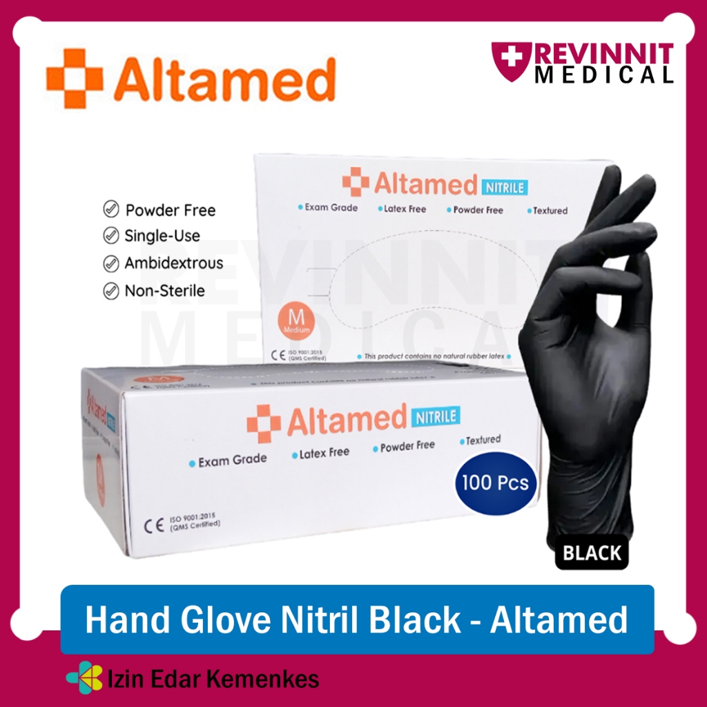 Jual Sarung Tangan Black Nitril / Hand Glove Black / Safeglove Hitam ...