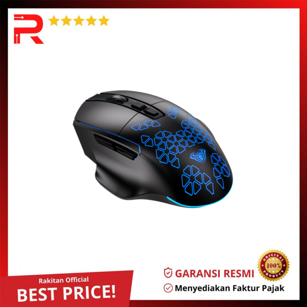 Jual Mouse Gaming AULA F-812 F812 Macro Hexagonal RGB - 7200 DPI ...