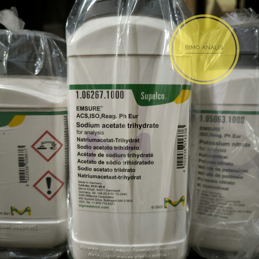 Jual Sodium Acetate Trihydrate MERCK 106267 REPACK 25GRAM | Shopee ...