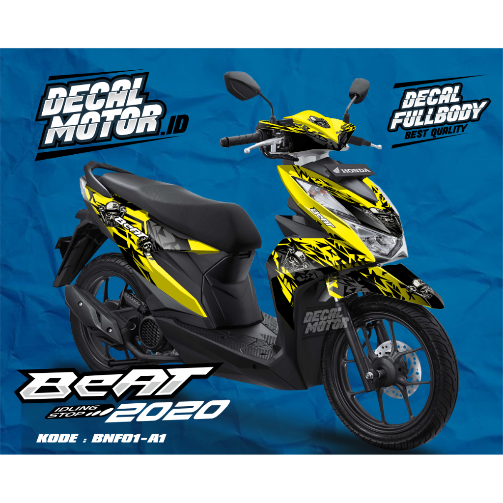 Jual Sticker Decal Beat New Facelift 2020 Fullbody - Custom Dekal ...