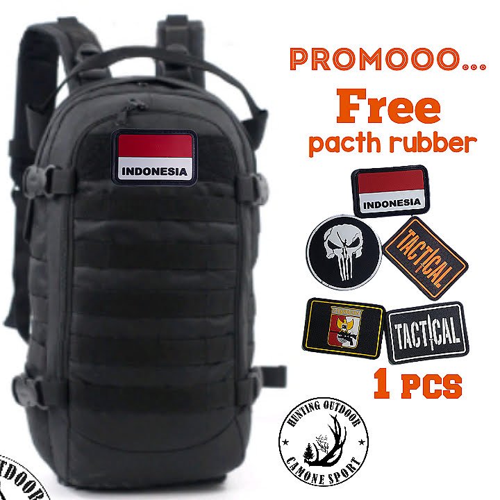 Jual Tas Bagpack tactikal/tas gendong tactical/tas tactikal polos/Free ...