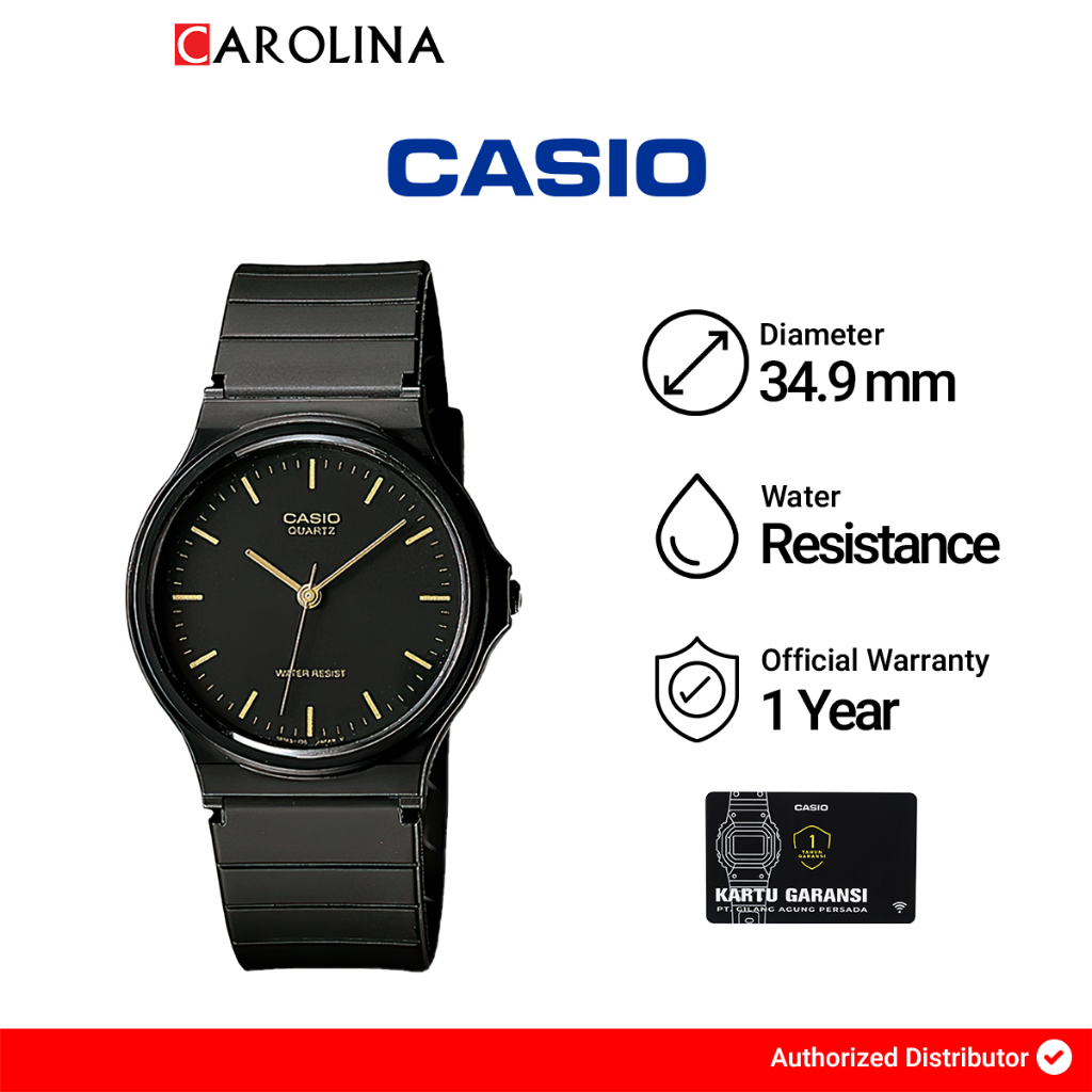 Jual Jam Tangan Pria Casio General MQ-24-1E Classic Black Dial Black ...