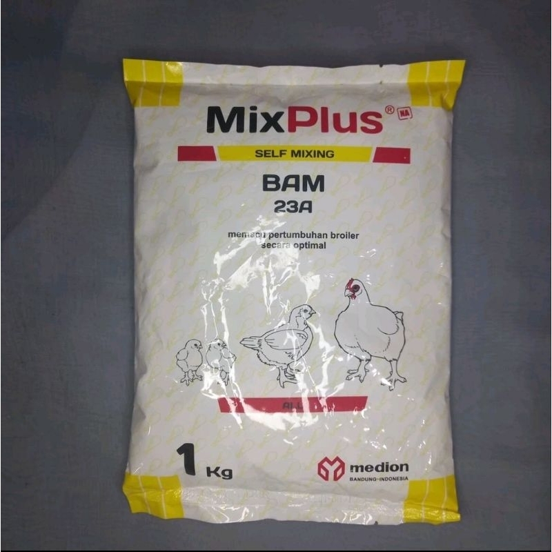 Jual PREMIX PLUS BAM 23A 1 KG MIXPLUS Suplement Ayam Pedaging Premix ...