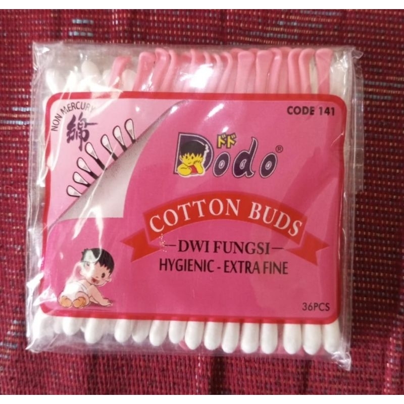 Jual Cotton buds dwi fungsi Dodo refill dan plus wadah / korek kuping ...