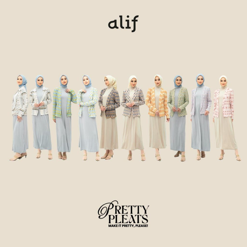 Jual Alif Modern Wear - Outer Pleats Plisket Motif - Taj Mahal ...