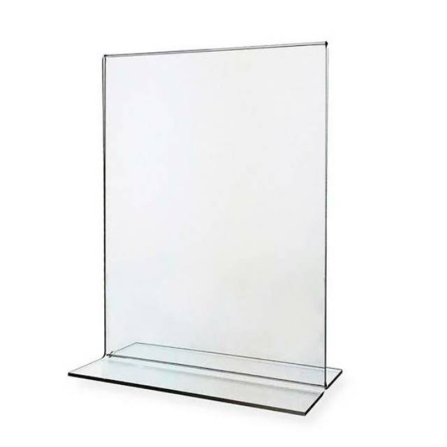 Jual Akrilik A4 T L 2mm Tebal Tempat Brosur Menu Promo QRIS QR Code ...