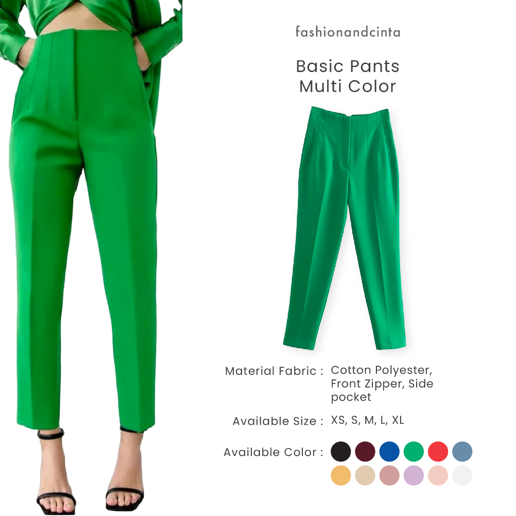 Jual Basic Pants Multi Color 004555 | Shopee Indonesia