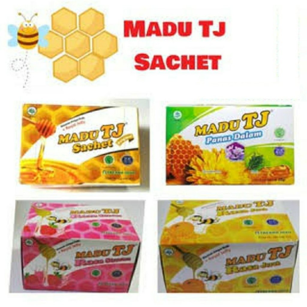 Jual Madu TJ Sachet Varian Rasa Original Jeruk Strawberry Panas Dalam ...