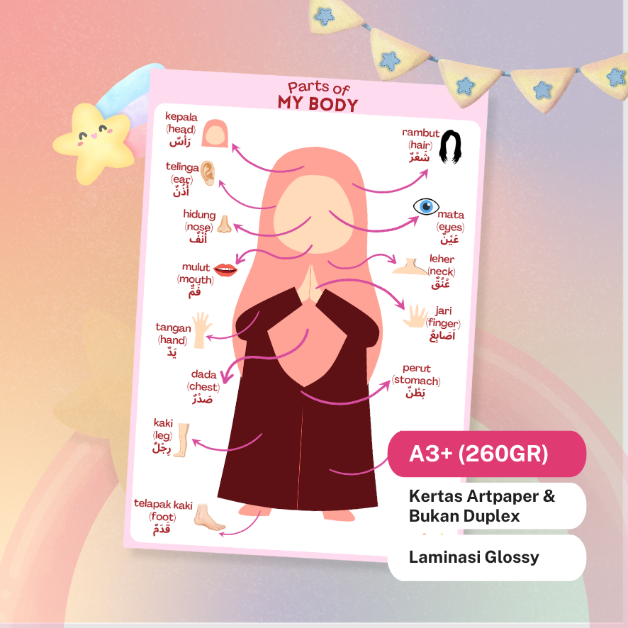 Jual POSTER LAMINASI Mengenal Tubuh Perempuan / Poster Body Part ...