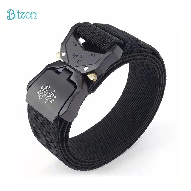 Jual Bitzen Ikat Pinggang Pria Nylon Canvas Sabuk Tactical Gesper Pria Quickly Unlock Sabuk ...