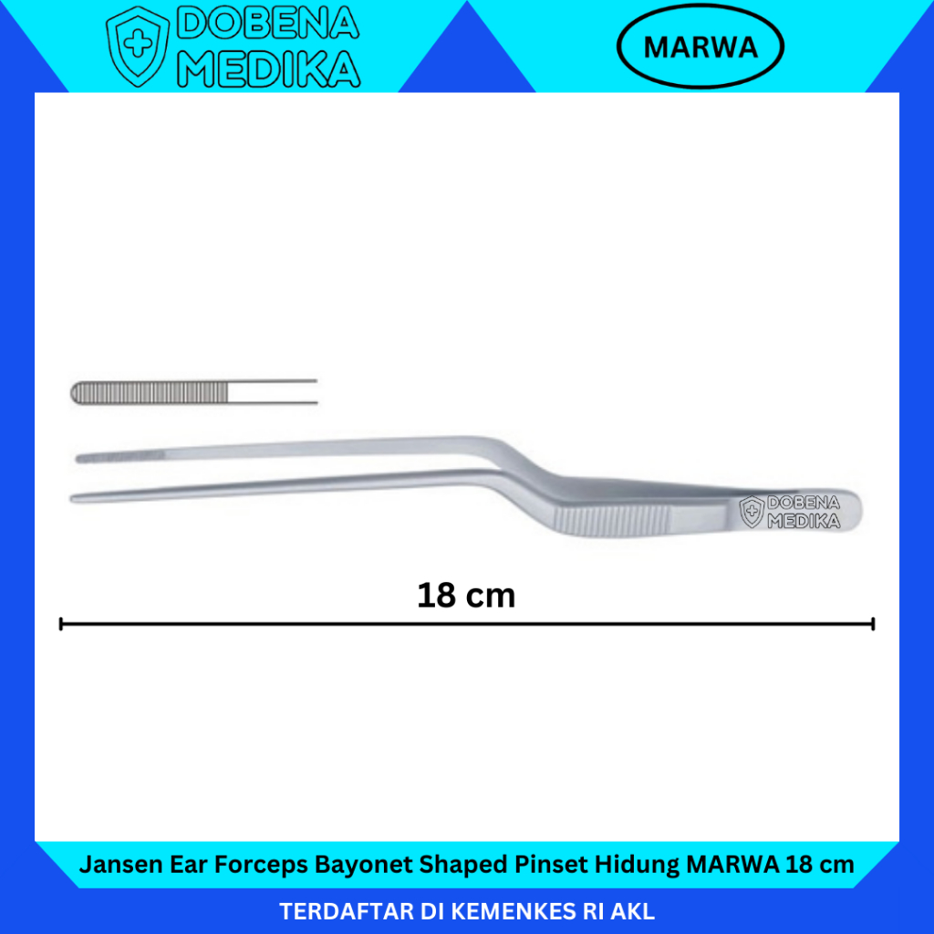 Jual Pinset Hidung 18 cm / Jansen Ear Forceps Bayonet Shaped 18cm ...