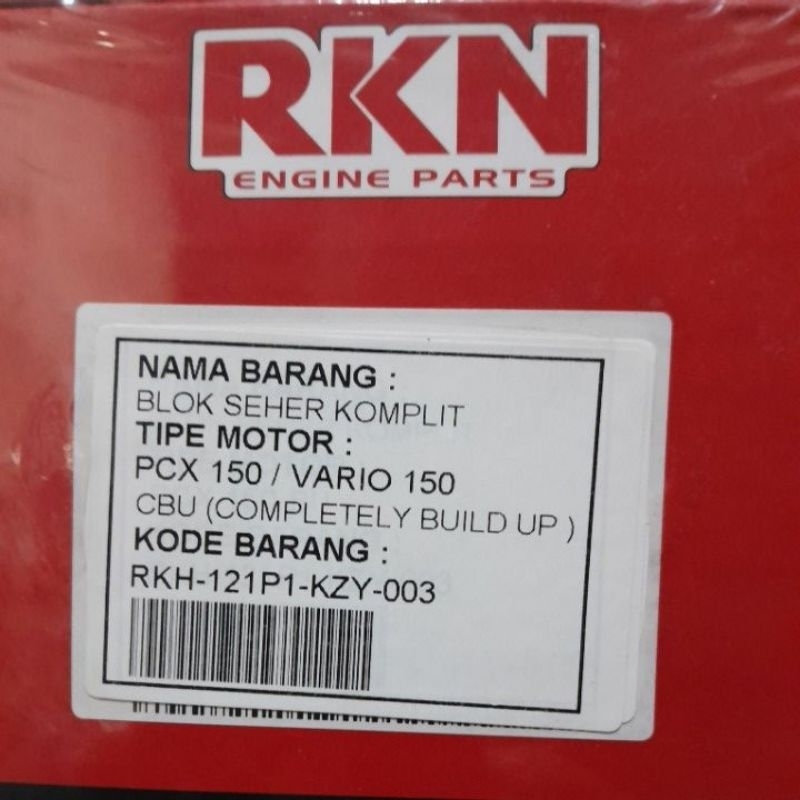 Jual BLOK CYLINDER KOMPLIT RKN / RIKEN VARIO150 ADV150 PCX150 KODE PART ...