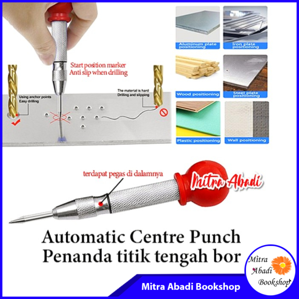 Jual Automatic Centre Punch - Alat Penanda Titik Tengah Bor | Shopee ...