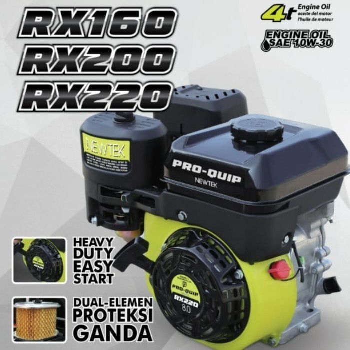 Jual Mesin Penggerak Bensin 8 HP RX 220 GASOLINE ENGINE 8 PK Proquip RX220 TERBAIK | Shopee ...