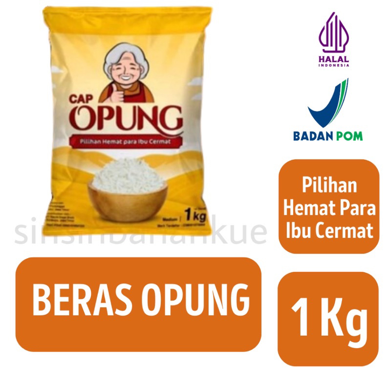 Jual BERAS CAP OPUNG PREMIUM 1KG KEMASAN FRESPACK BUKAN REPACK(KEMAS ...
