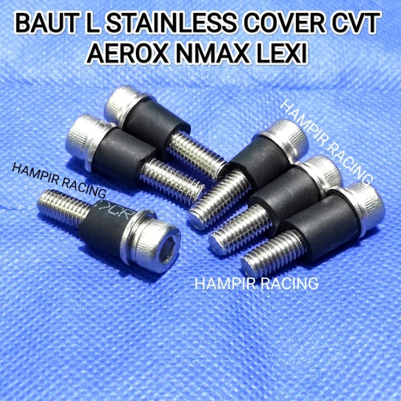 Jual [1BIJI] BAUT L STAINLESS BAUT COVER CVT NMAX AEROX LEXI BAUT ...