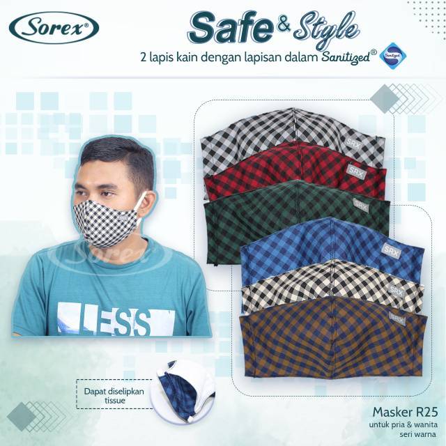 Jual YTCOLLECTION - MASKER SOREX R25 R22 MASKER KAIN SOREX - MASKER ...