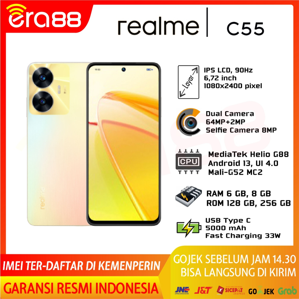 Jual Realme C55 8/256GB ( Garansi Resmi ) | Shopee Indonesia