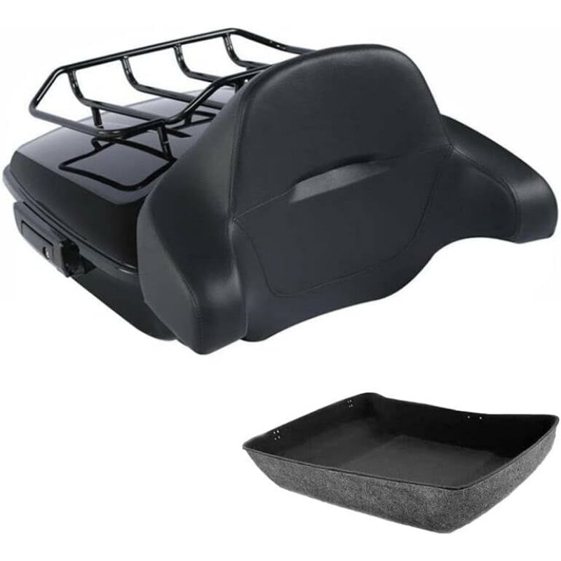 Jual box belakang chopped tourpack sandaran besar dengan rak full black ...