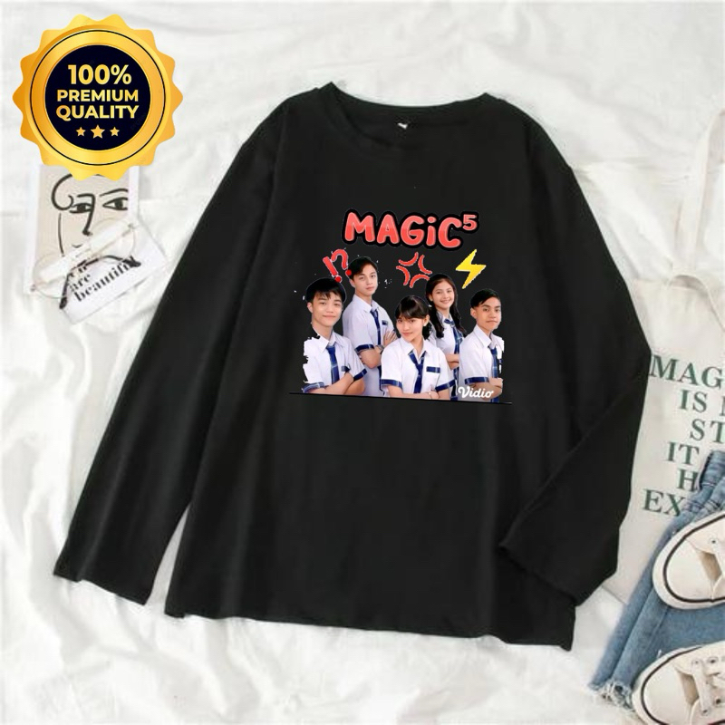 Jual Baju kaos anak lengan panjang motif magic 5 terbaru free cetak ...