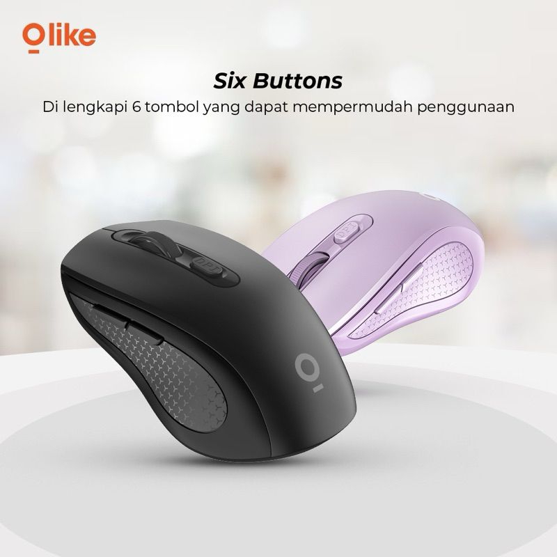 Jual Mouse olike M201 wireless connect easy bluetooth adjustable DPI ...