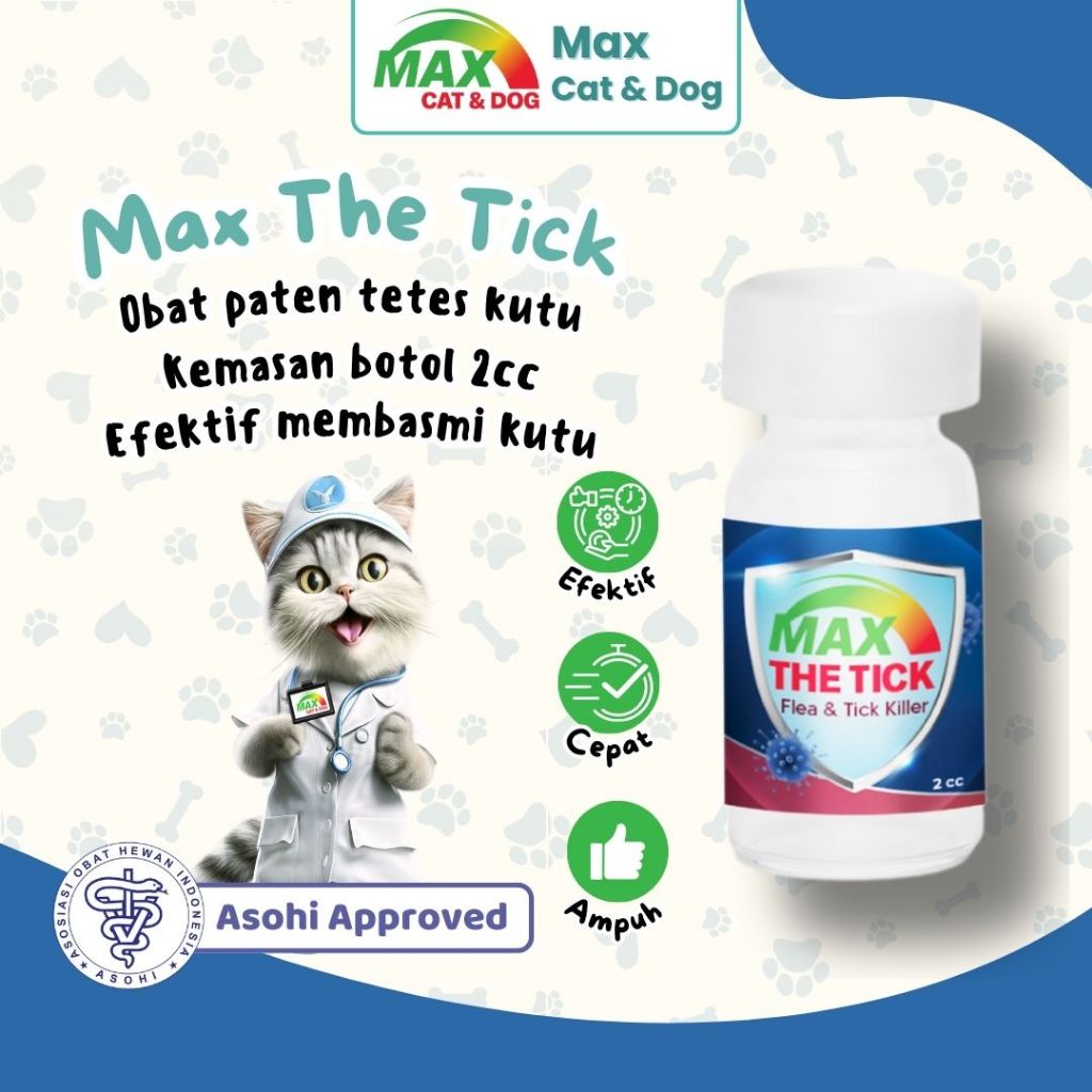 Jual Max The Tick Obat Kutu Tetes Untuk Kucing & Anjing | Shopee Indonesia