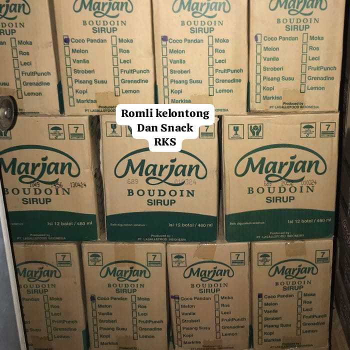 Jual SIRUP MARJAN - MARJAN BOUDOIN Manis Varian Rasa 1 Dus / Karton Isi ...