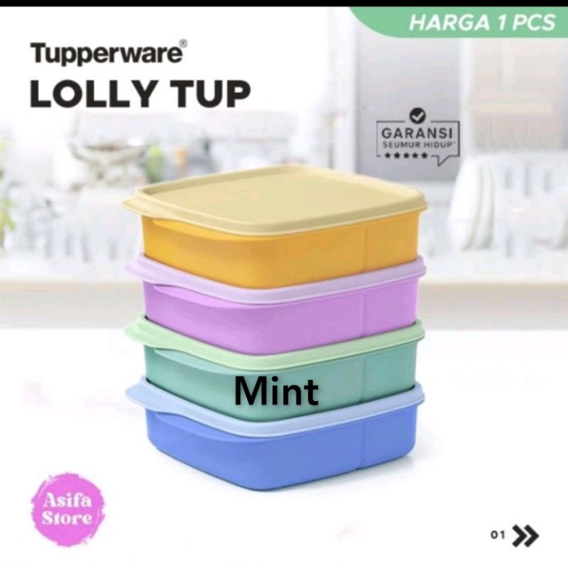 Jual Lolly tup tupperware lollytup tempat makan bersekat (1pc) | Shopee ...