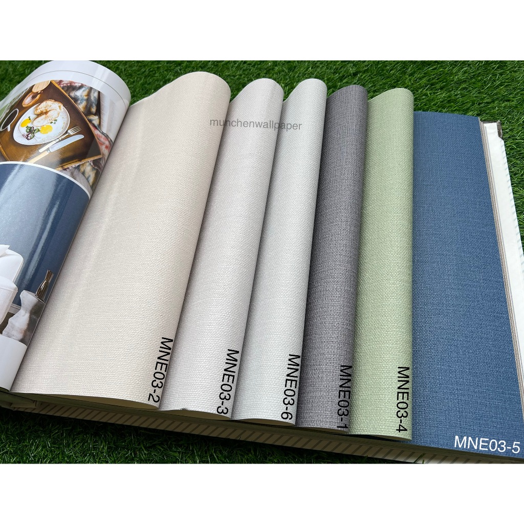 Jual Wallpaper Dinding Polos Fabric Texture Serat Linen Multi Warna ...