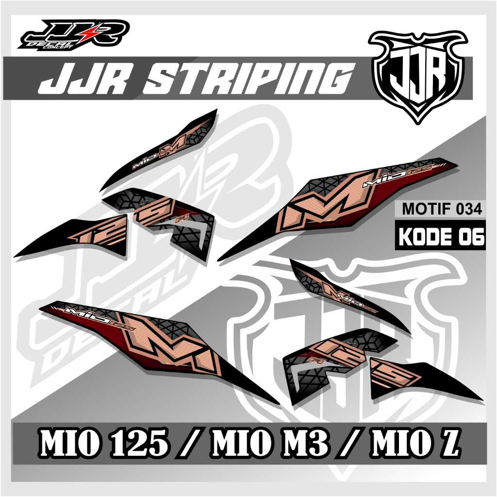 Jual STRIPING YAMAHA MIO 125 / MIO M3/MIO Z KEREN SUDAH TERGUNTING RAPI ...