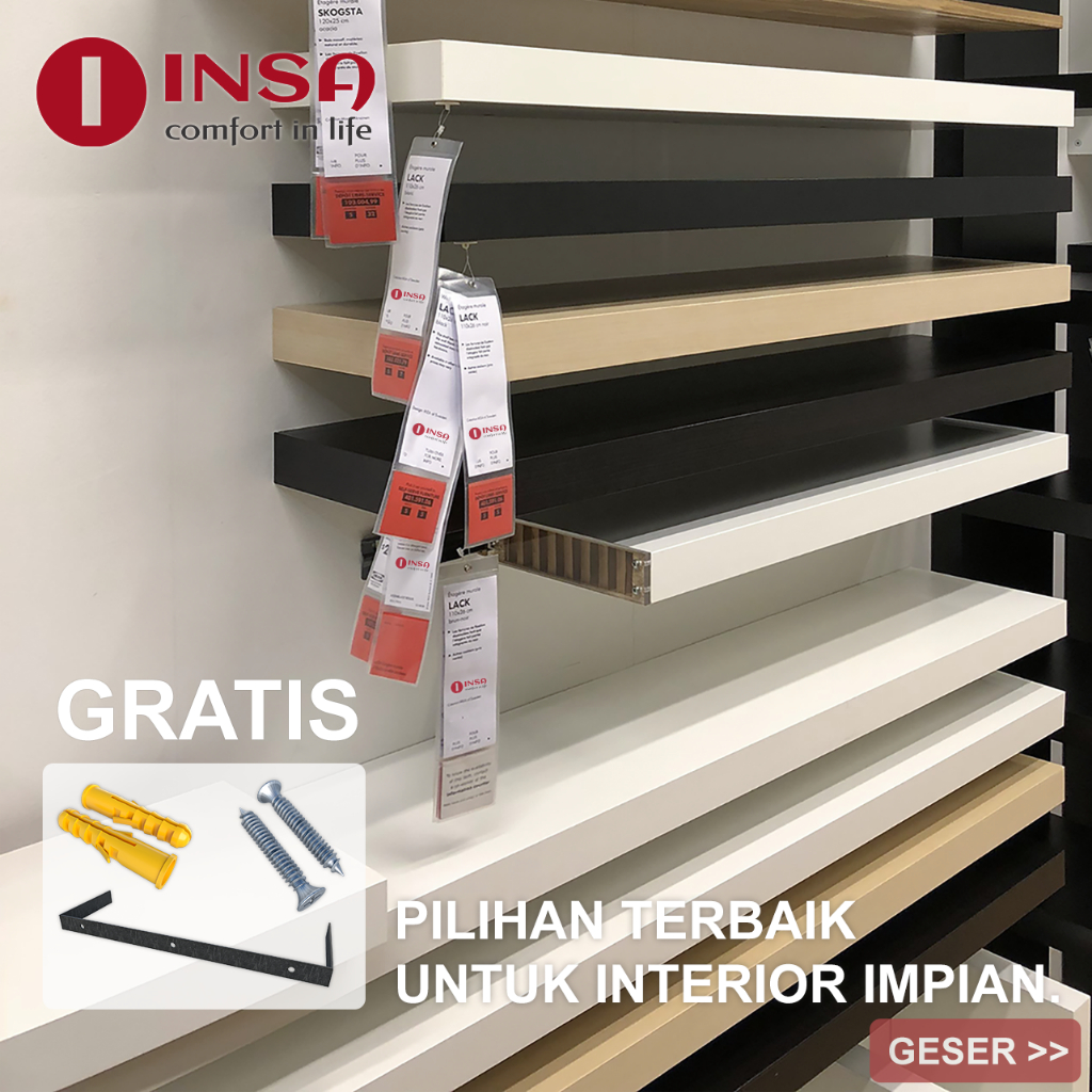 Jual Rak Ambalan Dinding Aestetic Minimalis Modern Rak Dinding Insa ...