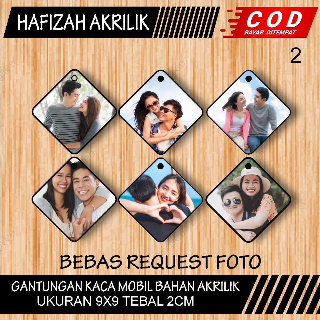 Jual (COD)GANTUNGAN KACA MOBIL (AKRILIK) GANTUNGAN KACA TRUK VARIASI ...