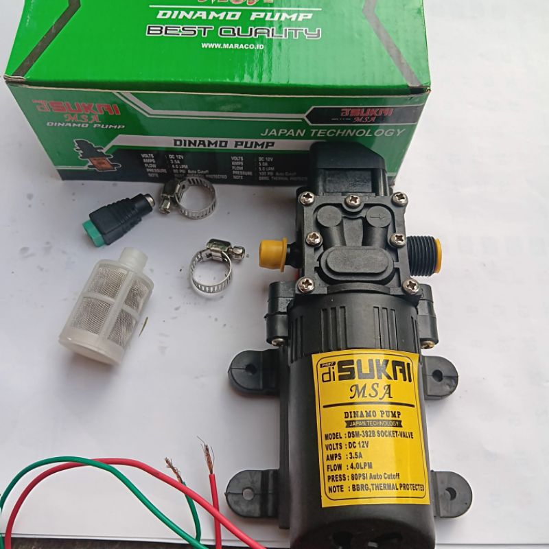 Jual Pompa air DC 80PSI cuci motor sprayer elektrik hama pertanian ...