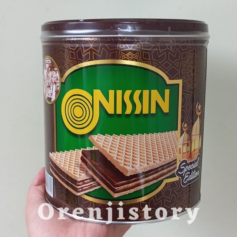 Jual nissin wafer kaleng 267gr special edition kue parcel lebaran dan ...