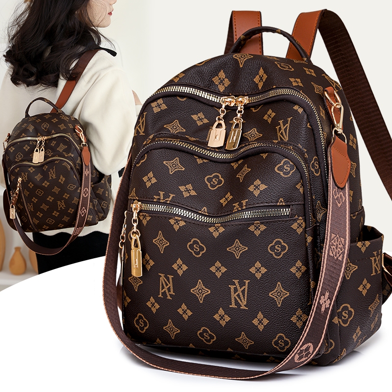 Jual kulit buatan tahan air Ransel Wanita Multifunction Ransel Sling ...